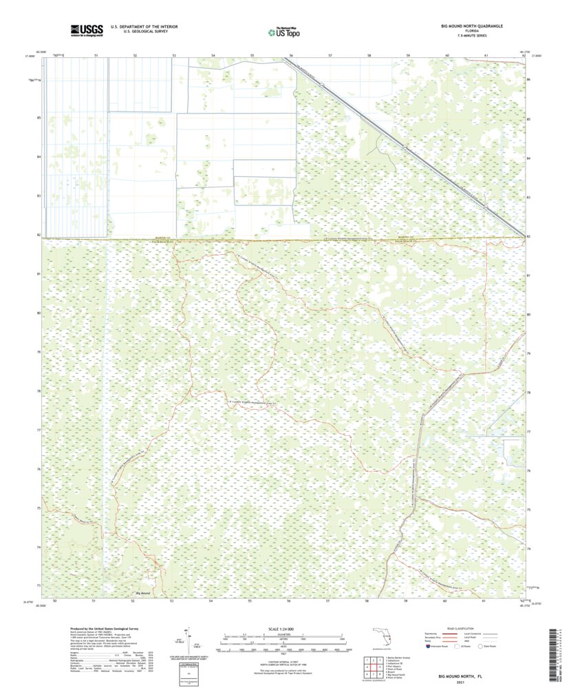 Big Mound North, FL (2021, 24000-Scale) Map by United States Geological ...