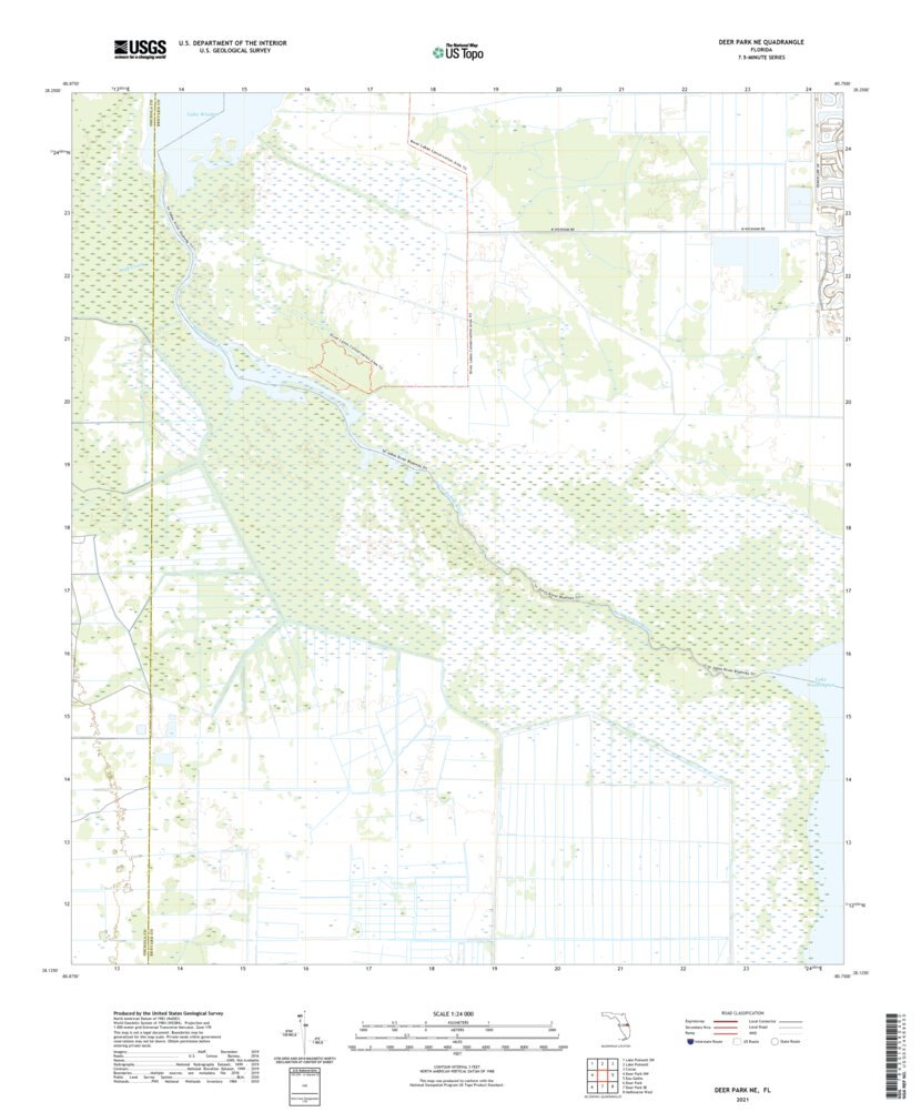 Deer Park NE, FL (2021, 24000-Scale) Map by United States Geological ...