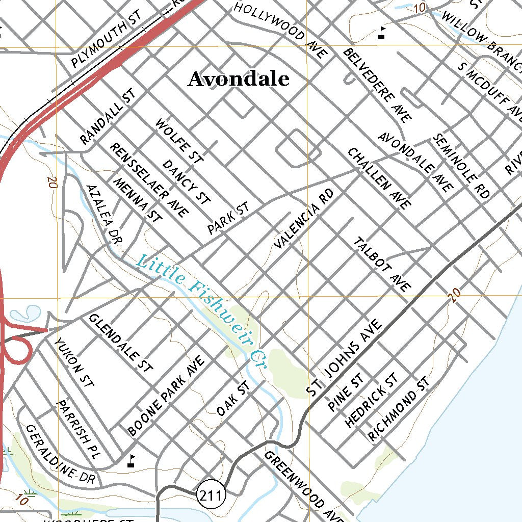 Jacksonville, FL (2021, 24000-Scale) Map by United States Geological ...