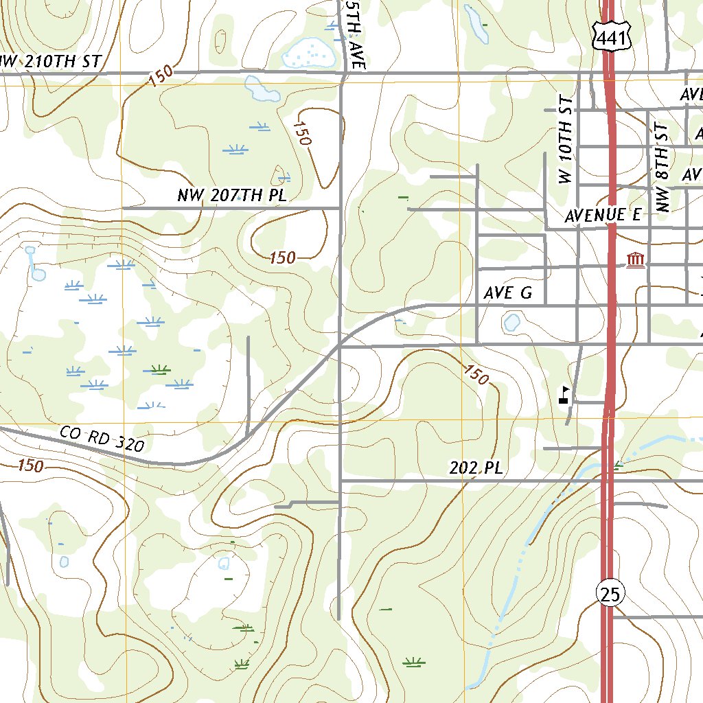 McIntosh, FL (2021, 24000-Scale) Map by United States Geological Survey ...