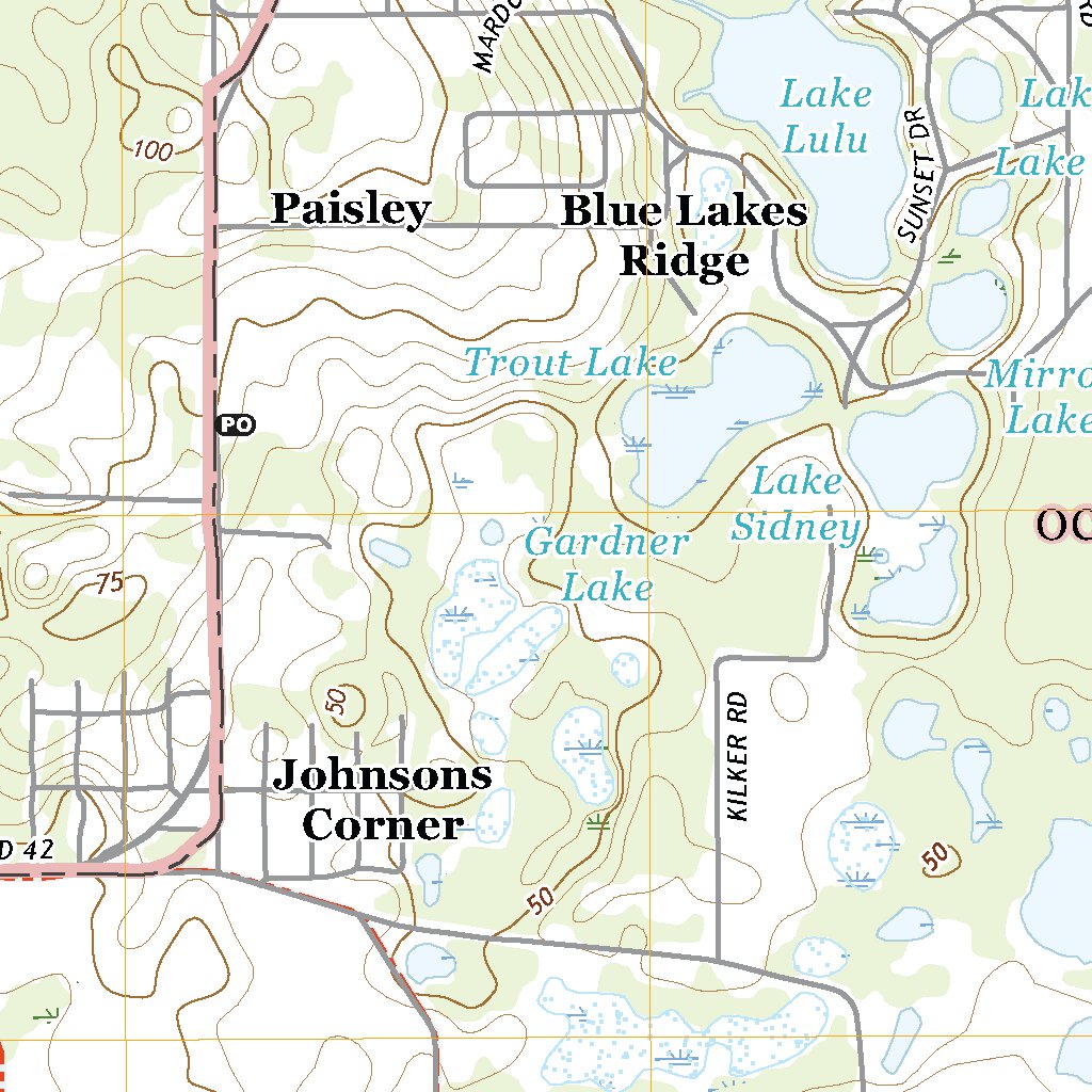 Paisley, FL (2021, 24000-Scale) Map by United States Geological Survey ...
