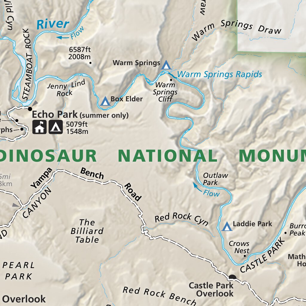 Dinosaur National Monument Map by US National Park Service | Avenza Maps