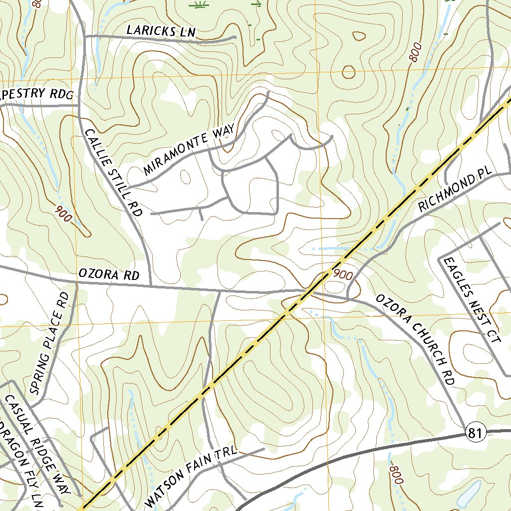 Bold Springs, GA (2020, 24000-Scale) Map by United States Geological ...