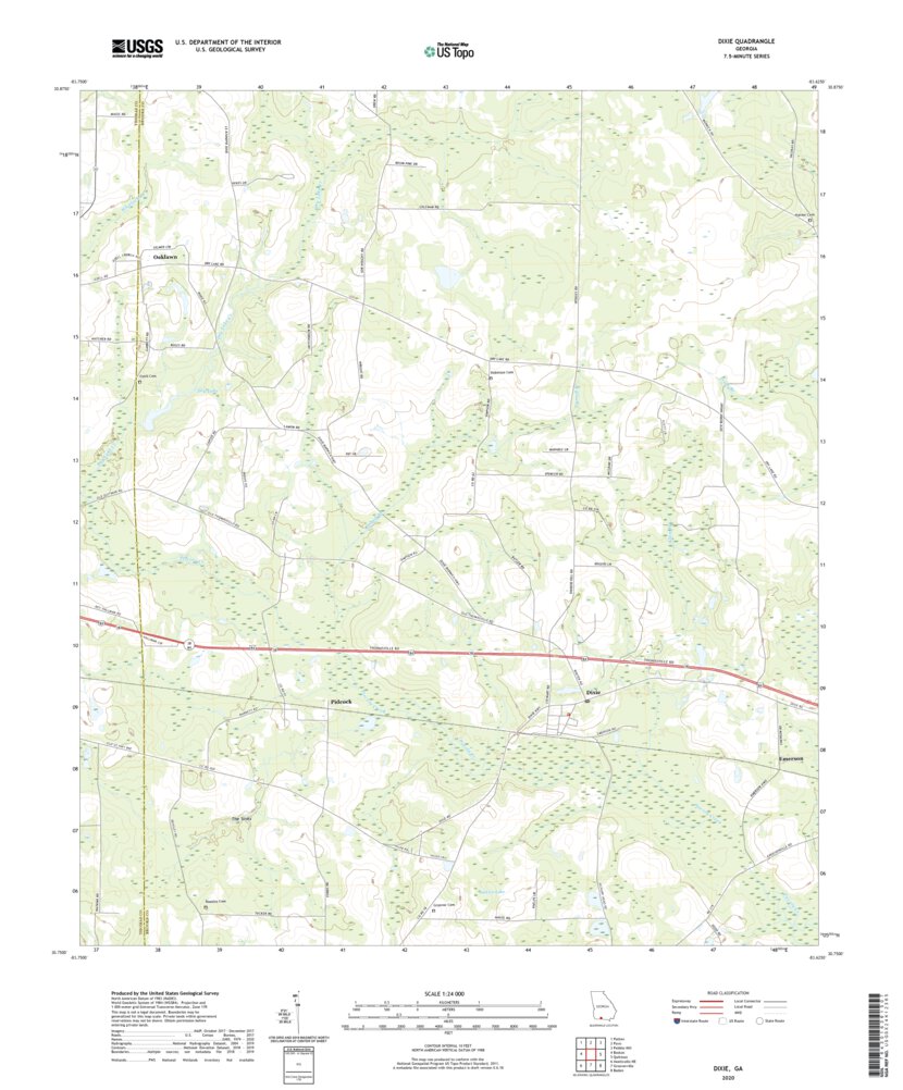 Dixie, GA (2020, 24000-Scale) Map by United States Geological Survey ...