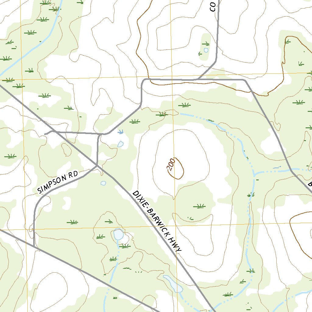 Dixie, GA (2020, 24000-Scale) Map by United States Geological Survey ...