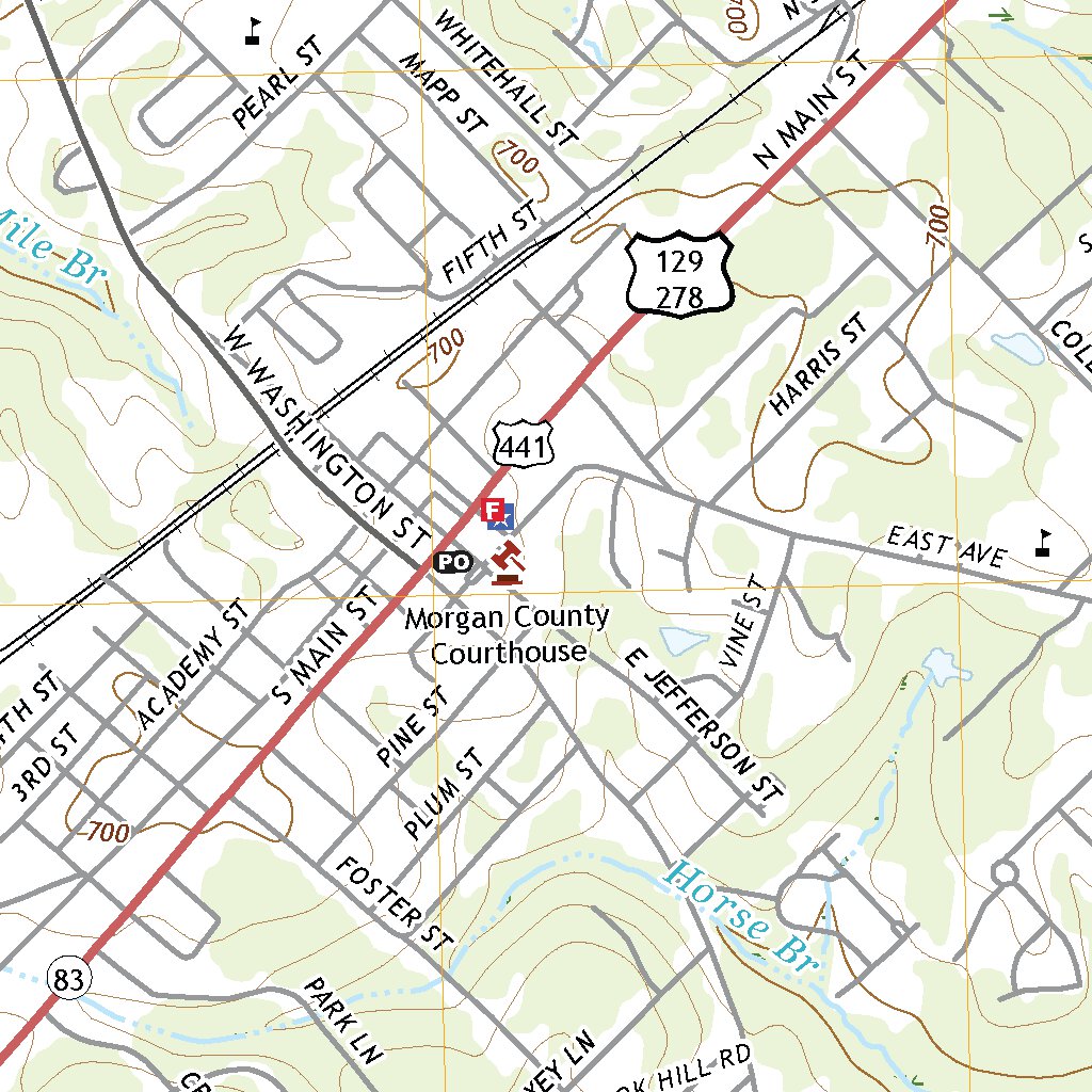 Madison, GA (2020, 24000-Scale) Map by United States Geological Survey ...