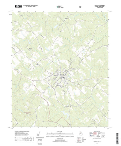 Monticello, GA (2020, 24000-Scale) Map by United States Geological ...