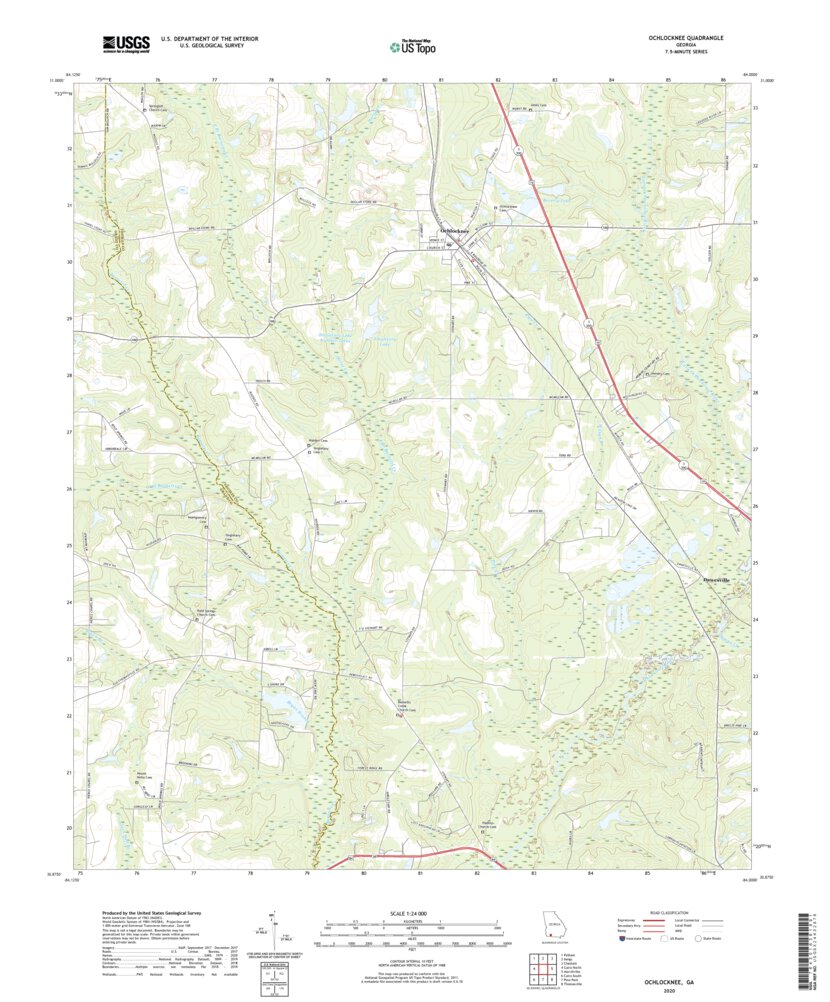 Ochlocknee, GA (2020, 24000-Scale) Map by United States Geological ...