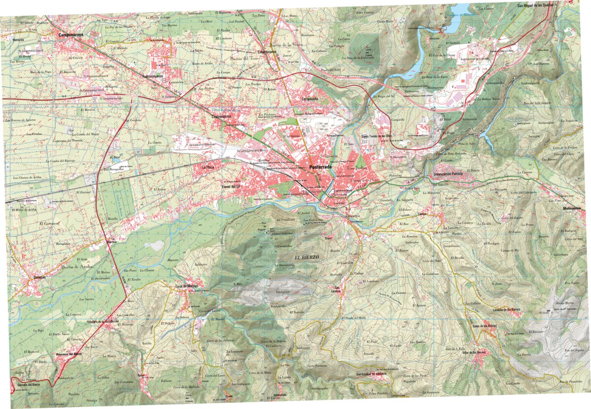 Ponferrada (0158-4) Map by Instituto Geografico Nacional de Espana ...
