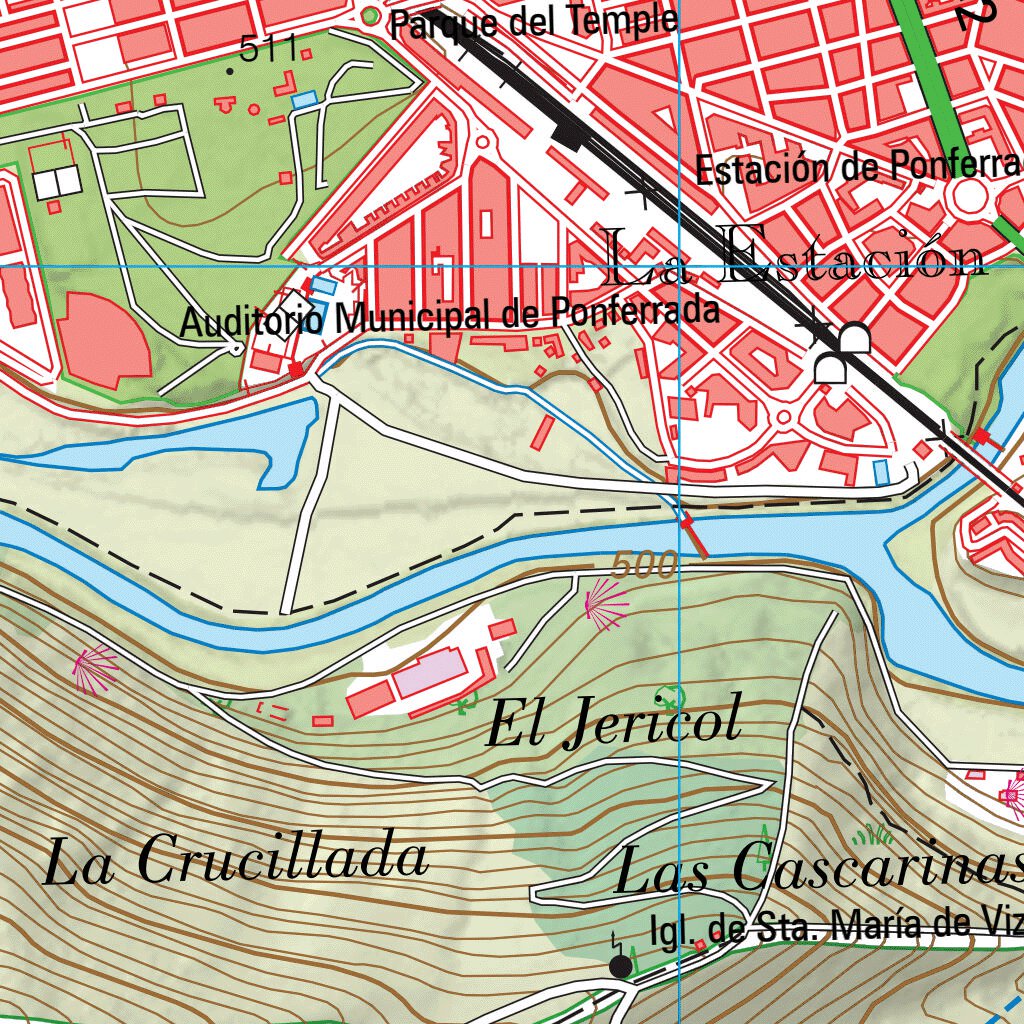 Ponferrada (0158-4) Map by Instituto Geografico Nacional de Espana ...