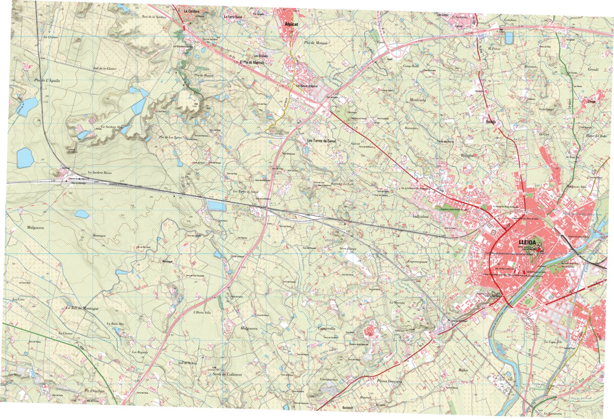 Lleida (0388-1) Map by Instituto Geografico Nacional de Espana | Avenza ...