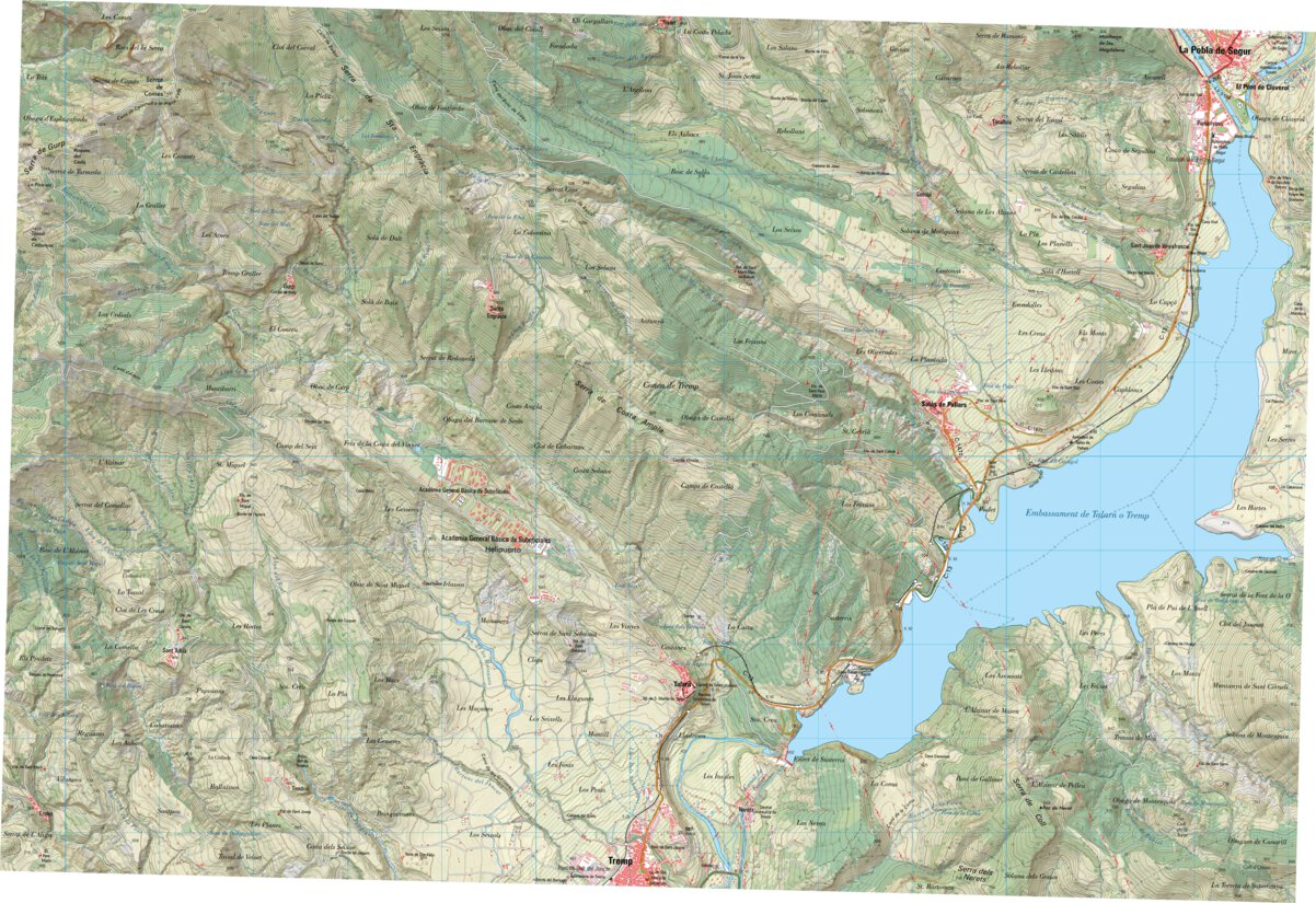 Tremp (0252-3) Map by Instituto Geografico Nacional de Espana | Avenza Maps