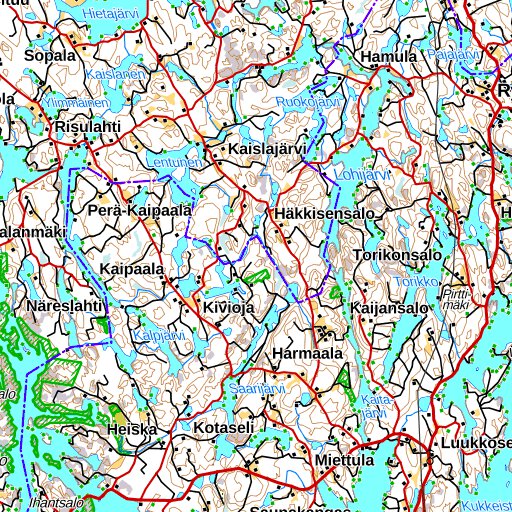 Mikkeli 1:250 000 (M5L) Map by MaanMittausLaitos | Avenza Maps