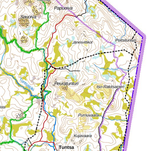 Salla 1:250 000 (U5R) Map by MaanMittausLaitos | Avenza Maps