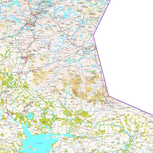 Sodankylä 1:250 000 (V5L) Map by MaanMittausLaitos | Avenza Maps
