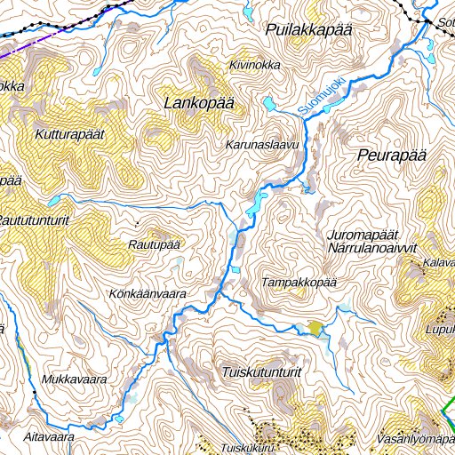 Sodankylä 1:250 000 (V5L) Map by MaanMittausLaitos | Avenza Maps