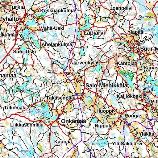Hamina 1:250 000 (L5L) Map by MaanMittausLaitos | Avenza Maps
