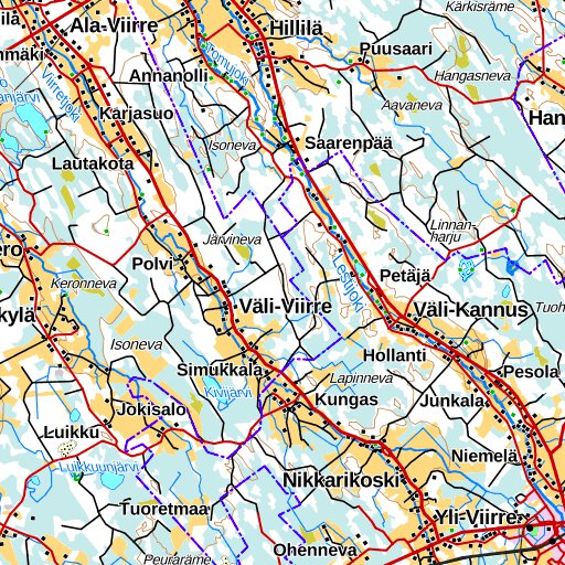 Kalajoki 1:250 000 (Q4L) Map by MaanMittausLaitos | Avenza Maps