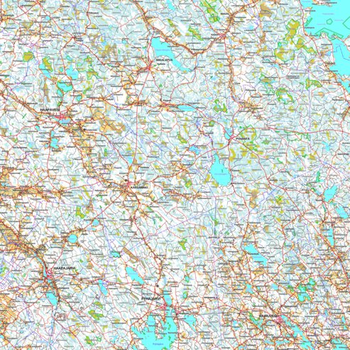 Siikalatva 1:250 000 (Q4R) Map by MaanMittausLaitos | Avenza Maps