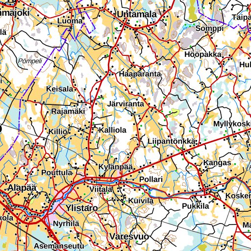 Mustasaari 1:250 000 (P3R) Map by MaanMittausLaitos | Avenza Maps