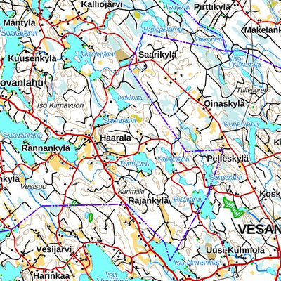 Viitasaari 1:250 000 (P4R) Map by MaanMittausLaitos | Avenza Maps