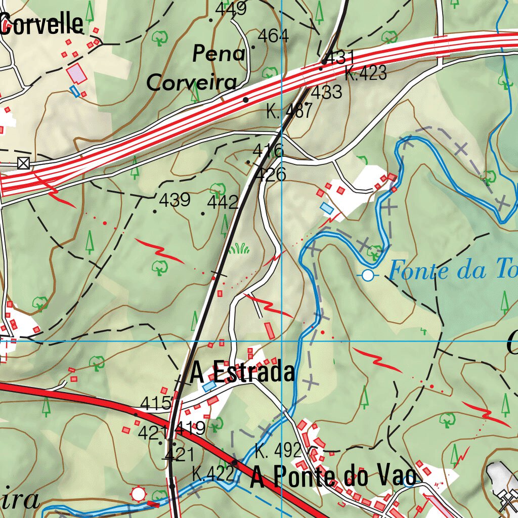 O Corgo (0098-1) Map by Instituto Geografico Nacional de Espana ...