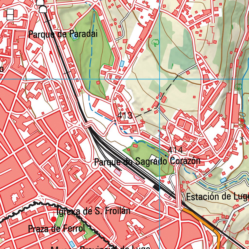 Lugo (0072-4) Map by Instituto Geografico Nacional de Espana | Avenza Maps
