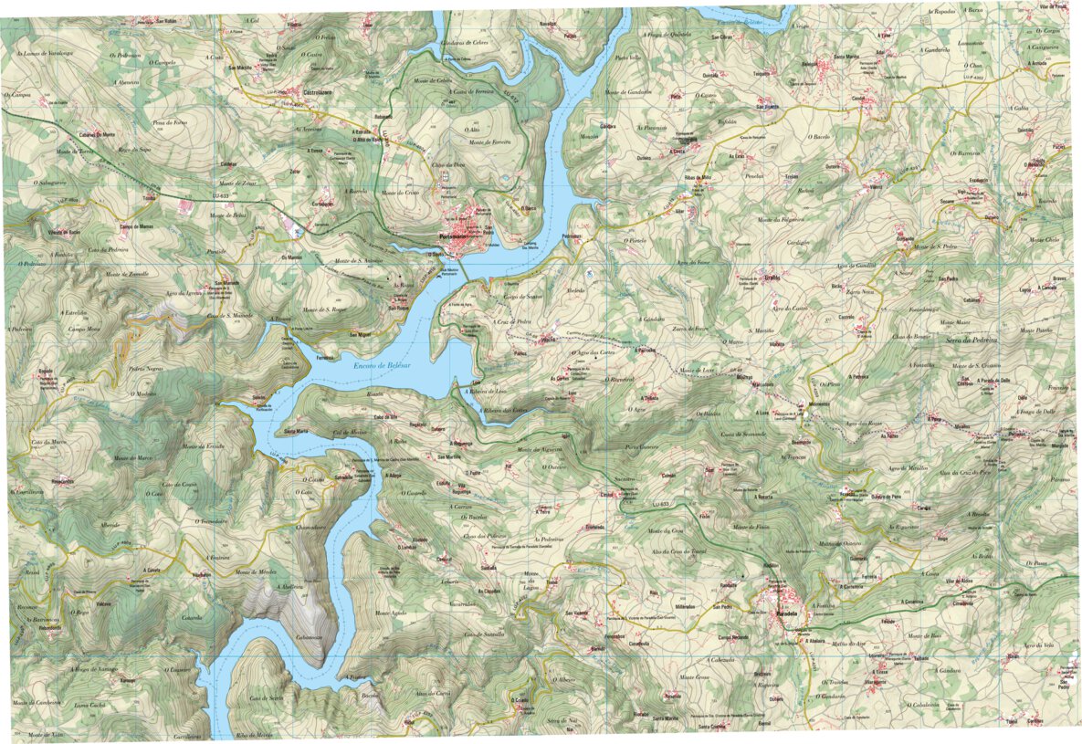 Portomarín (0123-2) Map by Instituto Geografico Nacional de Espana ...