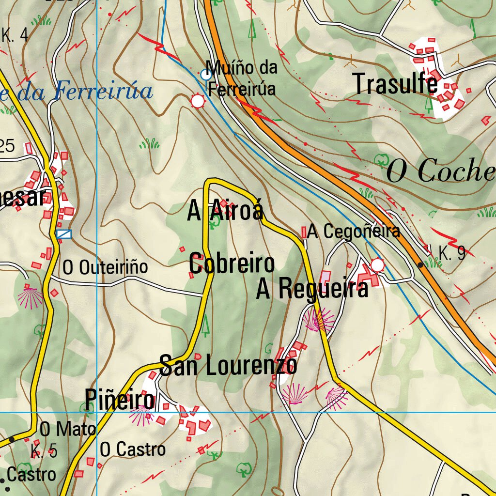 O Castro de Ferreira (0155-4) Map by Instituto Geografico Nacional de ...