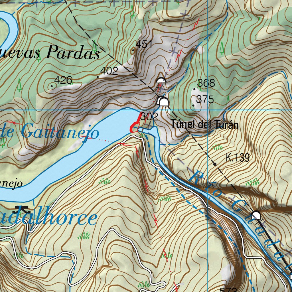 Pantano del Chorro (1038-1) Map by Instituto Geografico Nacional de ...