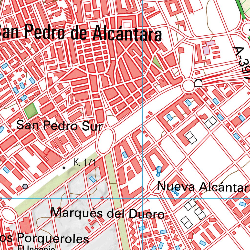 San Pedro de Alcántara (1072-2) Map by Instituto Geografico Nacional de ...