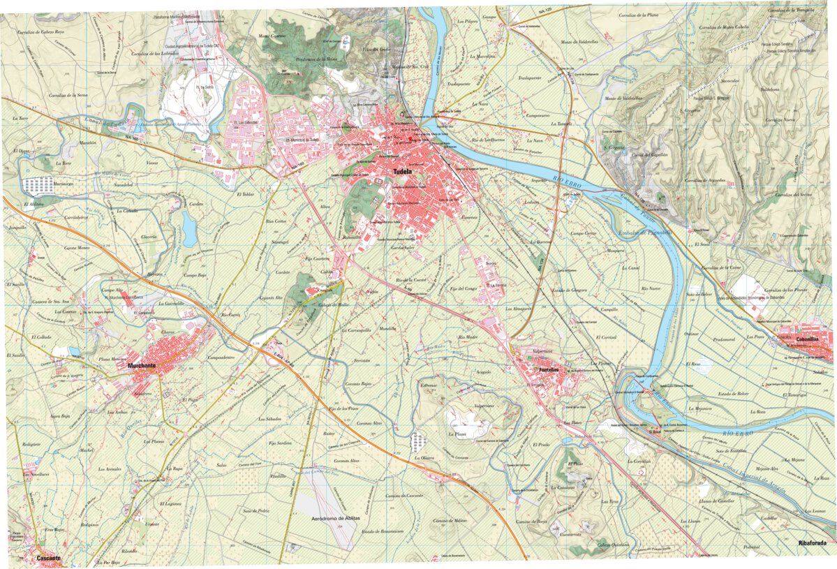Tudela (0282-4) Map by Instituto Geografico Nacional de Espana | Avenza ...