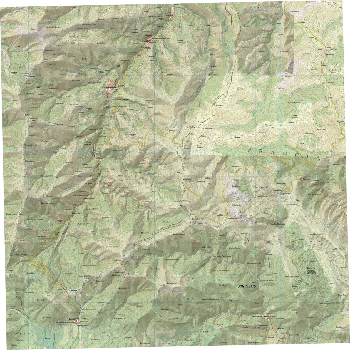Orreaga/Roncesvalles (0091-4) Map by Instituto Geografico Nacional de ...