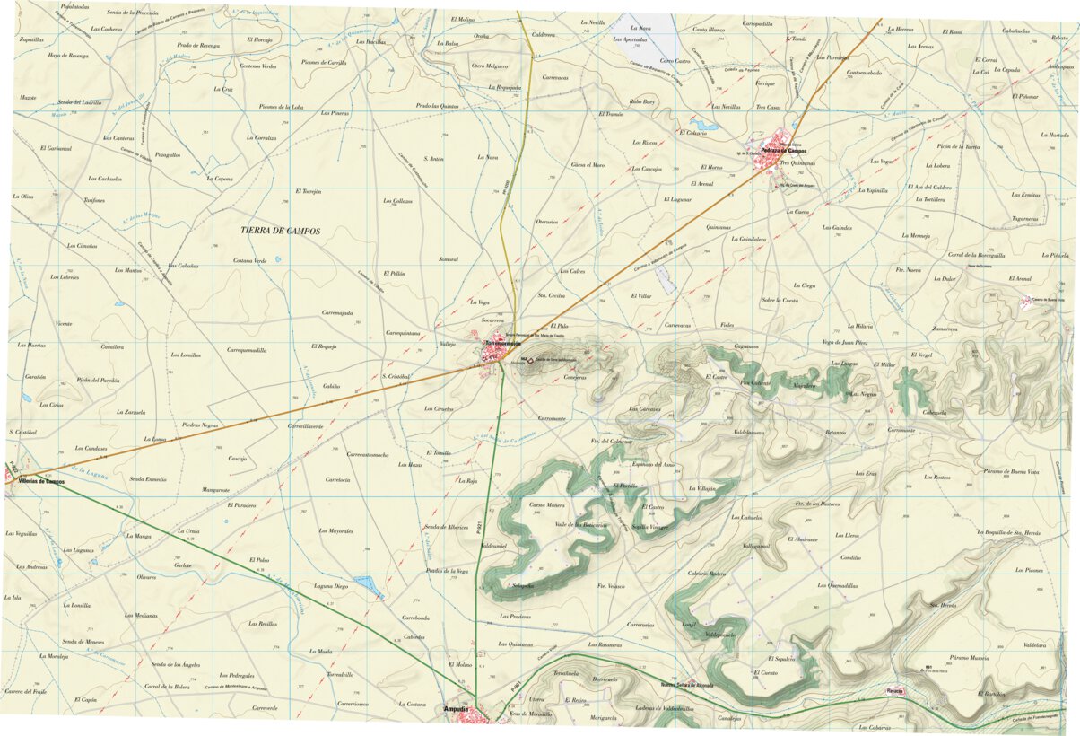 Pedraza de Campos (0311-1) Map by Instituto Geografico Nacional de ...