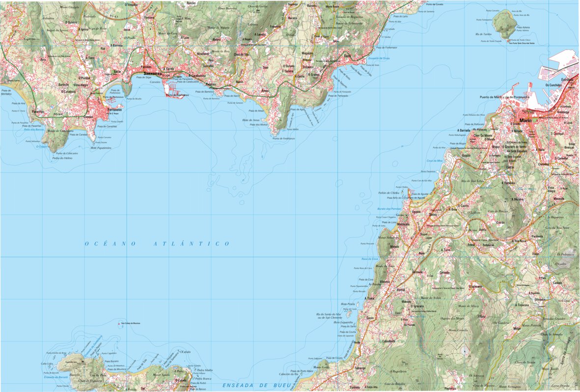 Marín (0185-3) Map by Instituto Geografico Nacional de Espana | Avenza Maps