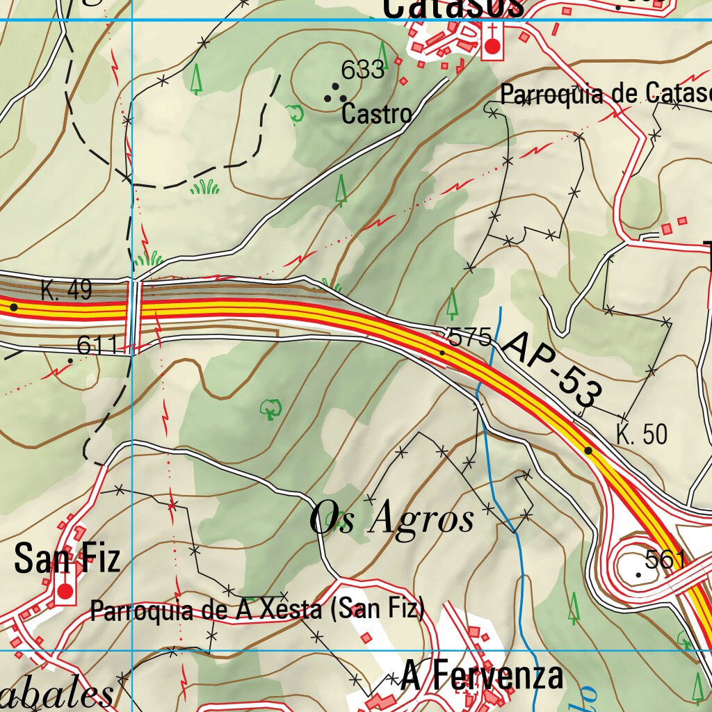 Lalín (0154-1) Map by Instituto Geografico Nacional de Espana | Avenza Maps