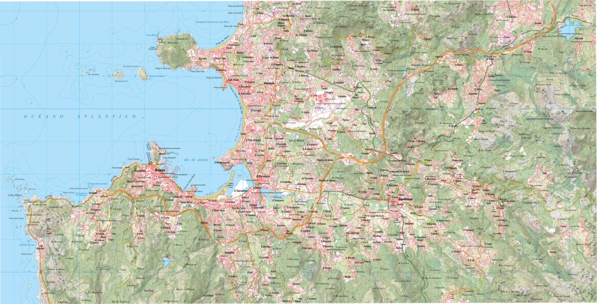 Baiona (0261-1) Map by Instituto Geografico Nacional de Espana | Avenza ...