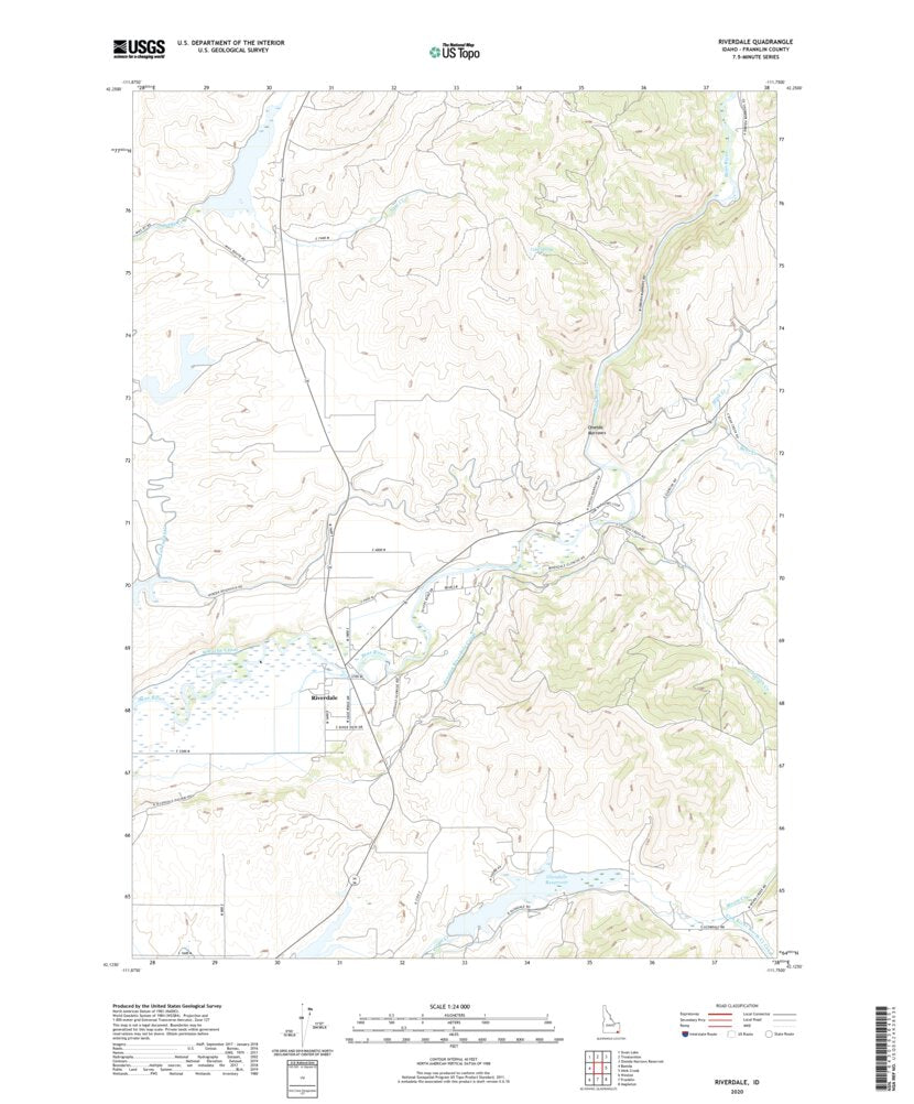 Riverdale, ID (2020, 24000-Scale) Map by United States Geological ...