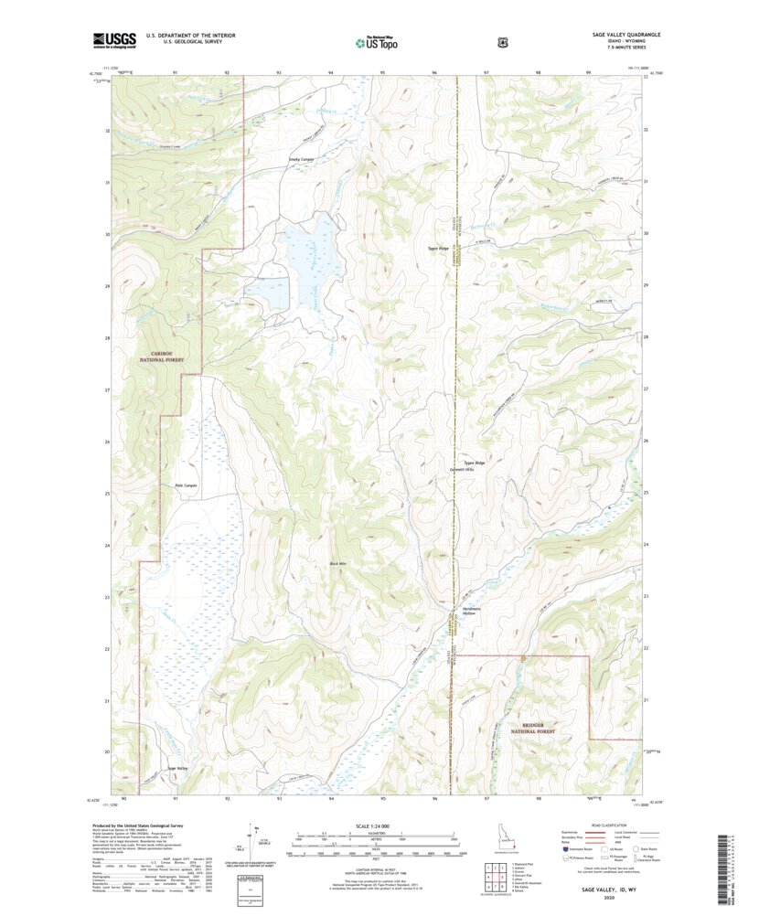 Sage Valley, ID (2020, 24000-Scale) Map by United States Geological ...
