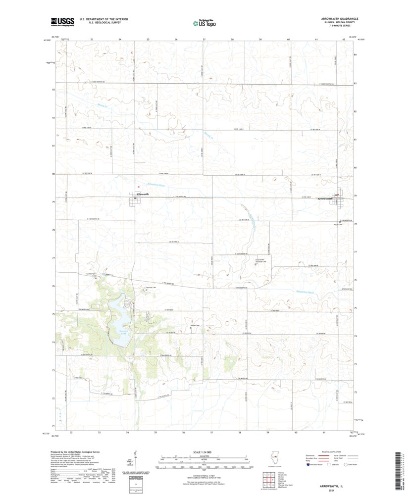 Arrowsmith, IL (2021, 24000-Scale) Map by United States Geological ...