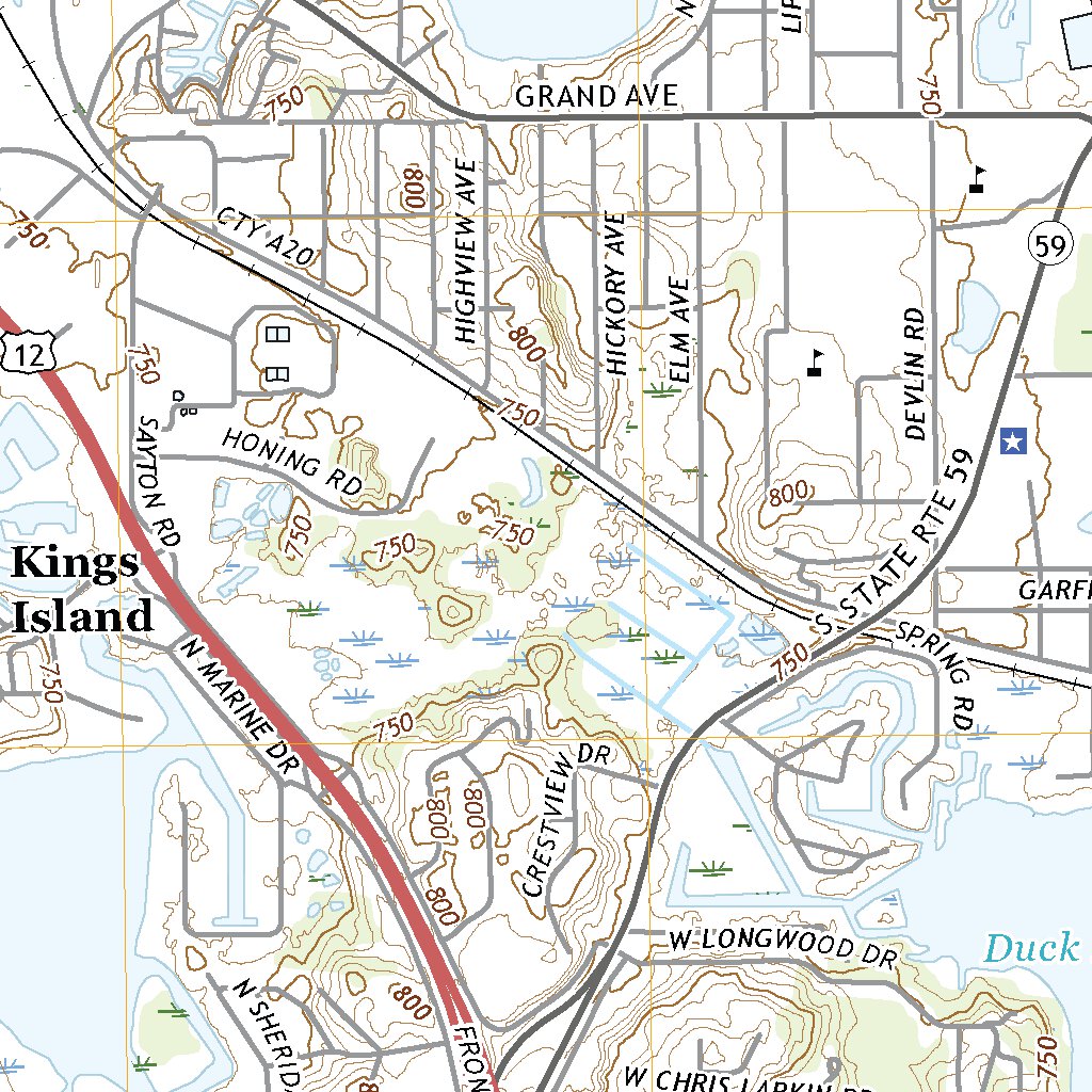 Fox Lake, IL (2021, 24000-Scale) Map by United States Geological Survey ...