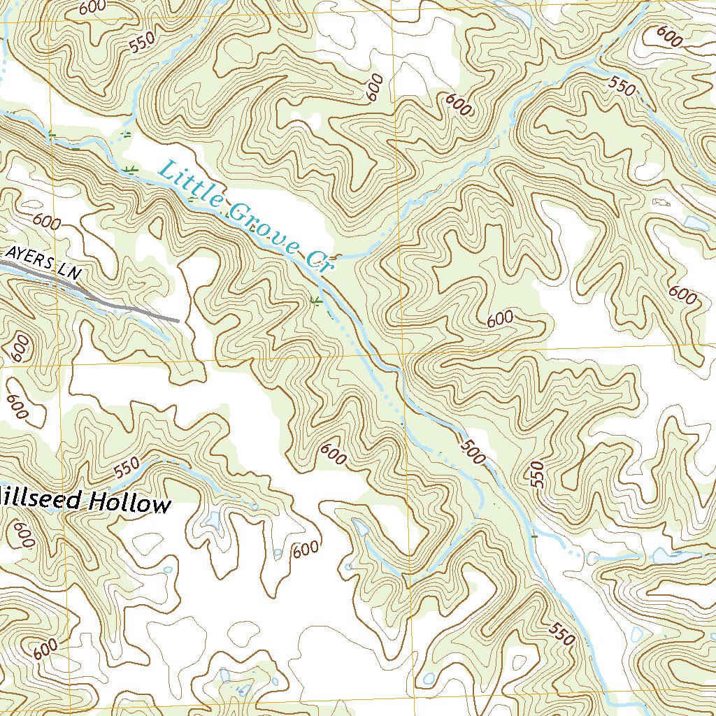 Oakford, IL (2021, 24000-Scale) Map by United States Geological Survey ...