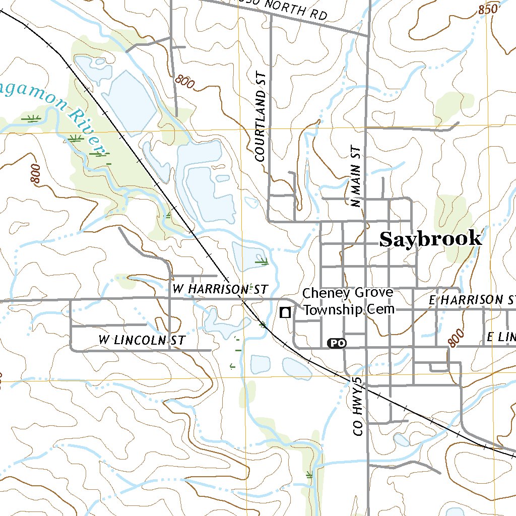 Saybrook, IL (2021, 24000-Scale) Map by United States Geological Survey ...