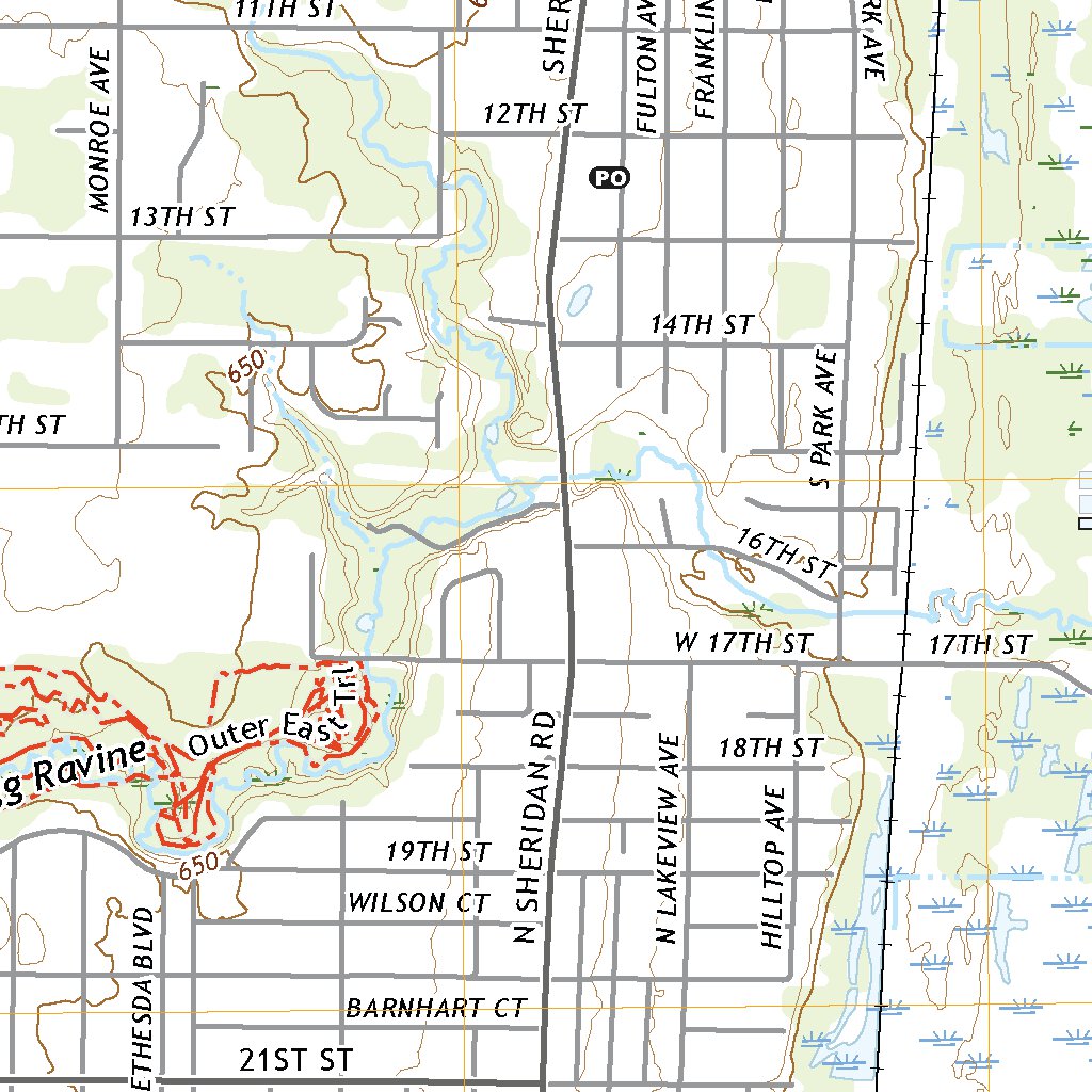 Zion, IL (2021, 24000-Scale) Map by United States Geological Survey ...