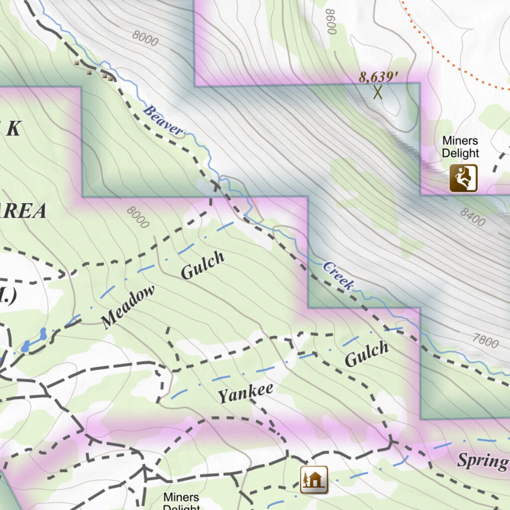 Miners Delight, Wyoming 7.5 Minute Topographic Map by Apogee Mapping ...