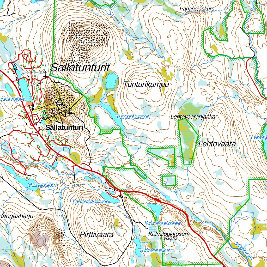 Salla 1:100 000 (T52R) Map by MaanMittausLaitos | Avenza Maps