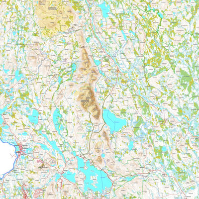 Raattama 1:100 000 (V41R) Map by MaanMittausLaitos | Avenza Maps