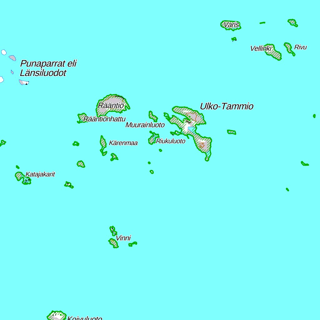 Hamina 1:100 000 (L51L) Map by MaanMittausLaitos | Avenza Maps