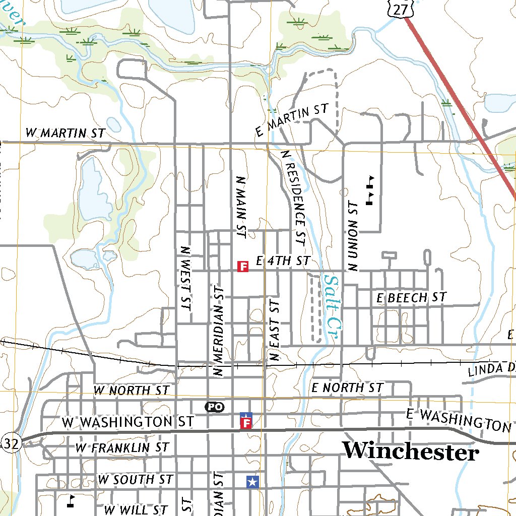 Winchester, IN (2019, 24000-Scale) Map by United States Geological ...