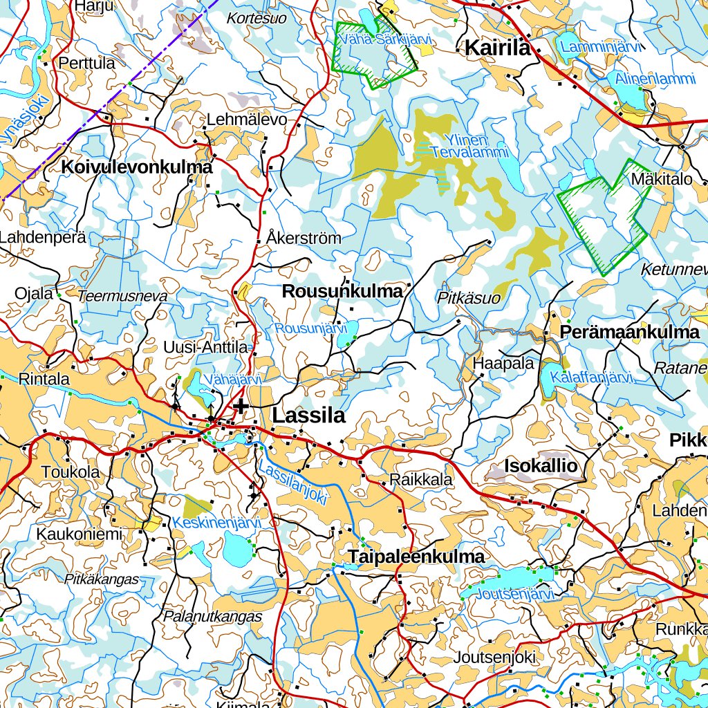 Pori 1:100 000 (M34L) Map by MaanMittausLaitos | Avenza Maps